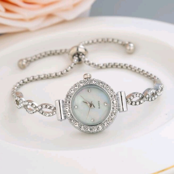 Accessories | Silver Sparkling Watch | Poshmark